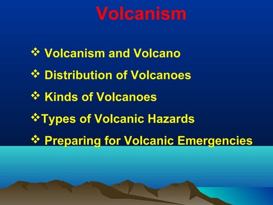 Presentation on volcanos | PPTX | Geography | Science