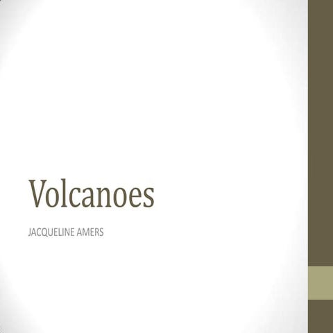 Positive Effects of Volcanoes | PPTX