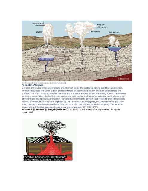 Mountains, geysers, hot springs | PPT