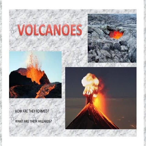Volcanoes hazards powerpoint presentation | PPTX