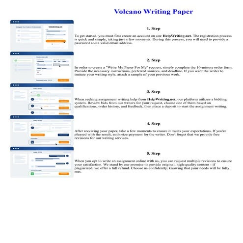 Volcano Writing Paper | PDF