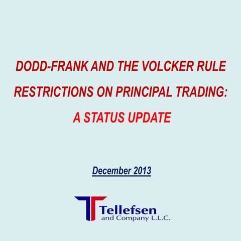 Volcker rule update 1210 | PPTX