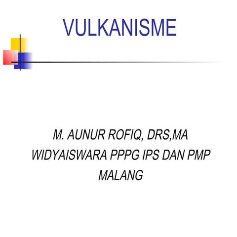 Volkanisme | PPT