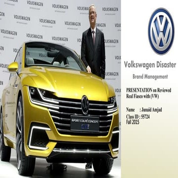 Volkswagen brand disaster | PPTX