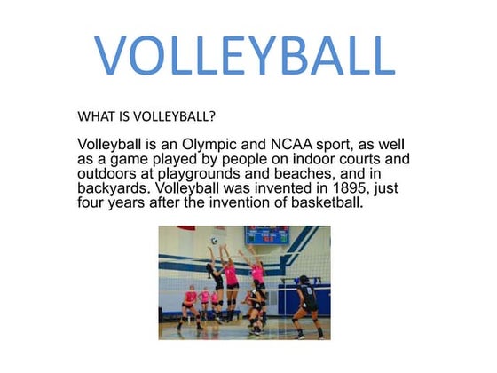 Volleyball presentation | PPT