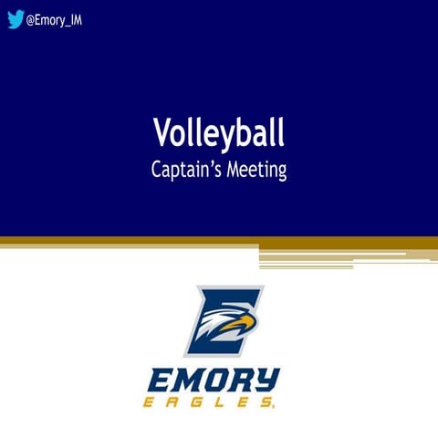 Volleyball Captain's Meeting 2020 | PPTX