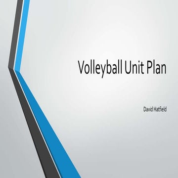 Volleyball unit plan | PPTX
