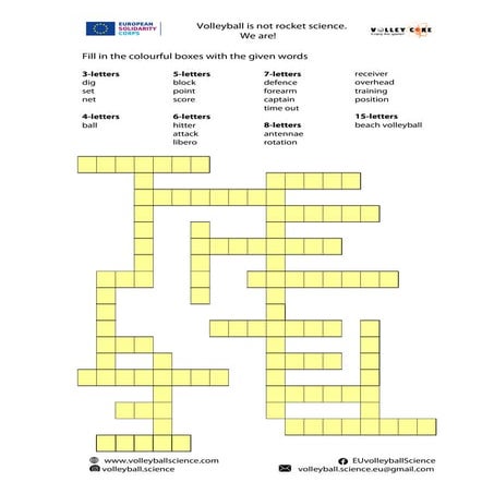 Volleyball vocabulary | PDF