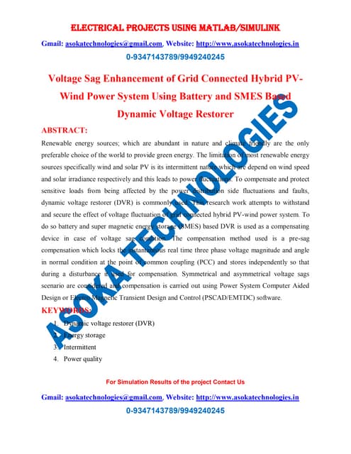 Artificial Neural Network Based Dynamic Voltage Restorer For Improvement Of Power Quality Pdf