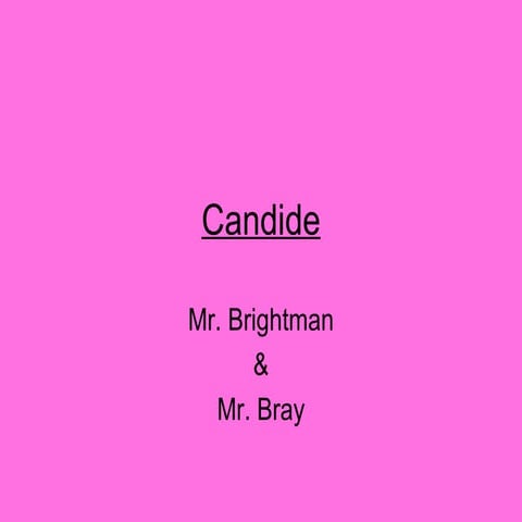 Candide Background Info | PPT