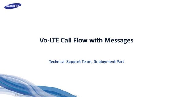ims registration call flow procedure volte sip | PPT