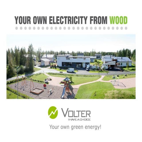 Biomass heat and power , Volter CHP, Cogeneration 40 kWe + 100 kWth | PDF
