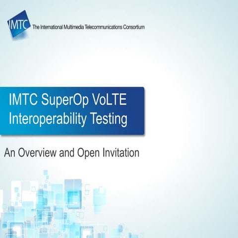 IMTC: Successfully Establishing & Leading Standards-Based ...