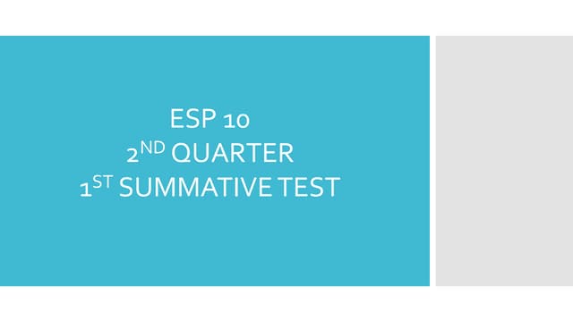 2nd-Quarter-Exam-EsP-10 for second grading | DOCX