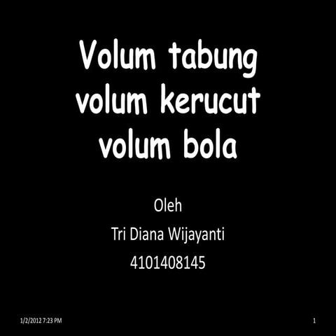 Volum Tabung | PPTX