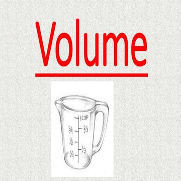 Volume | PPTX | Physics | Science