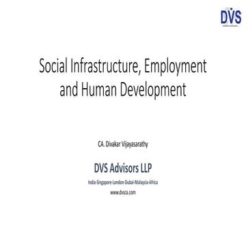 Social Infrastructure, Employment and Human Development | PPTX