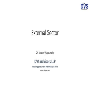 External Sector | PPTX