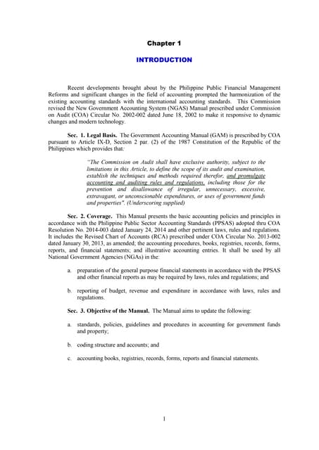 Government Accounting Manual for National Government Agencies | PPTX ...