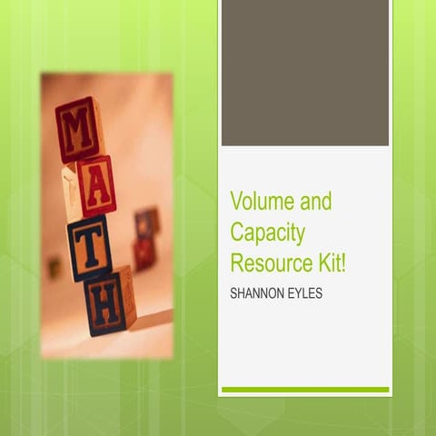 Volume and capacity | PPTX