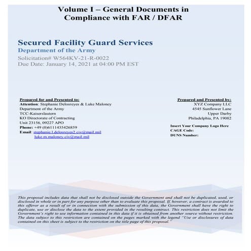 Volume I general documents | PDF