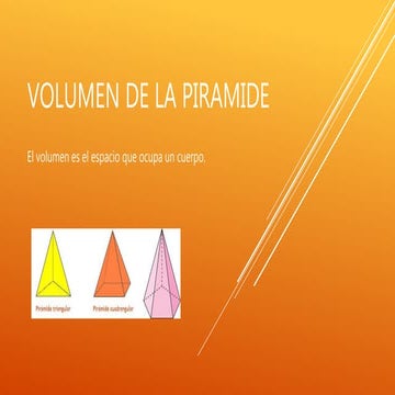Volumen de la piramide | PPTX