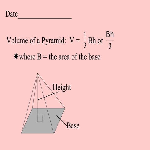 Volume of Pyramids | PPT