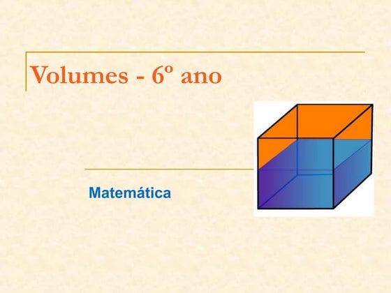 Volume of Solids | PPTX
