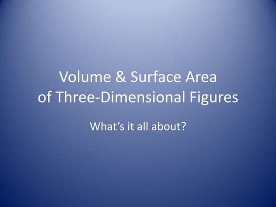 Volume of Solids | PPTX