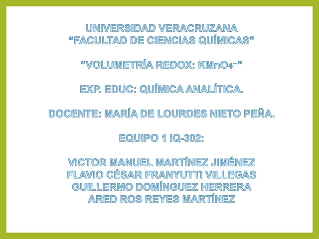 Tabla de potenciales redox | PDF