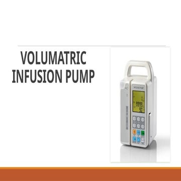 Volumetric Infusion Pump FOR ADMINISTRATE DRUG TO HUMAN BODY WITH ...