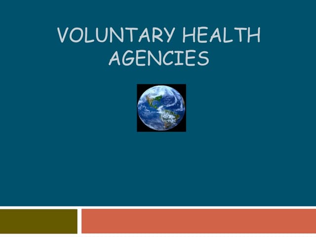 International health agencies | PPTX