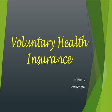 Voluntary Health Insurance in Healthcare.pptx | Health Insurance ...