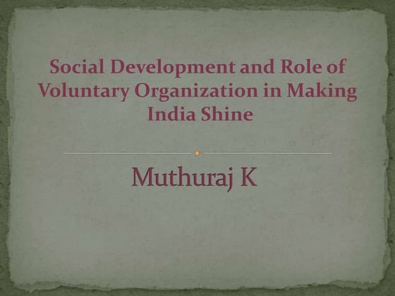 Voluntary organisations (VO) | PPT