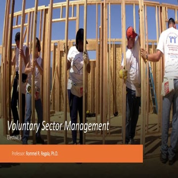 Public Administration: Voluntary Sector Management | PDF