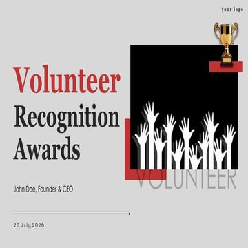 Volunteer Recognition Awards PowerPoint Presentation | PPTX