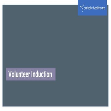 Volunteer Induction | PPTX