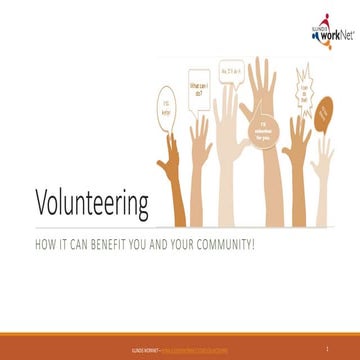 Volunteering - You and Your Community | PPTX