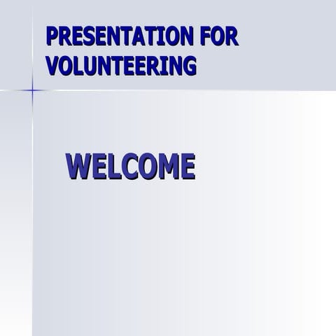 Volunteering Presentation | PPT