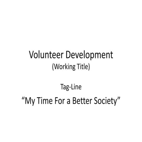 Volunteer development and management | PPT