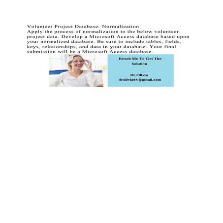 Volunteer Project Database NormalizationApply the process of norm.docx