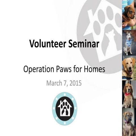 OPH Volunteer seminar | PPT