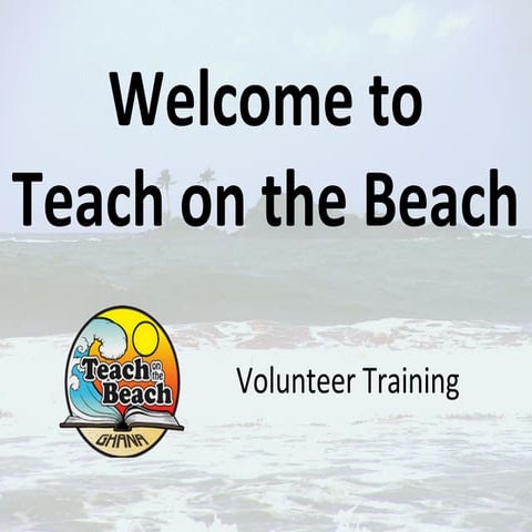 Sample-TOTB Volunteer Training | PPT