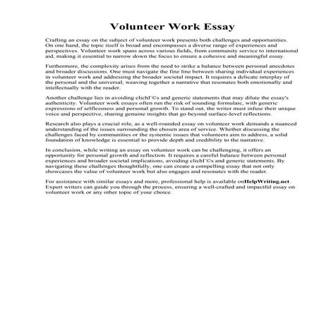 Volunteer Work Essay.pdf