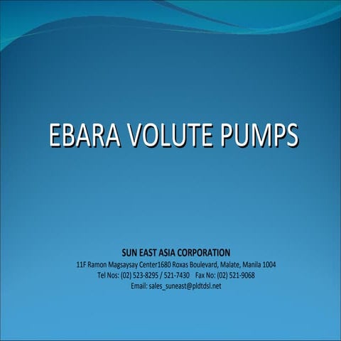 Volute pumps | PPT