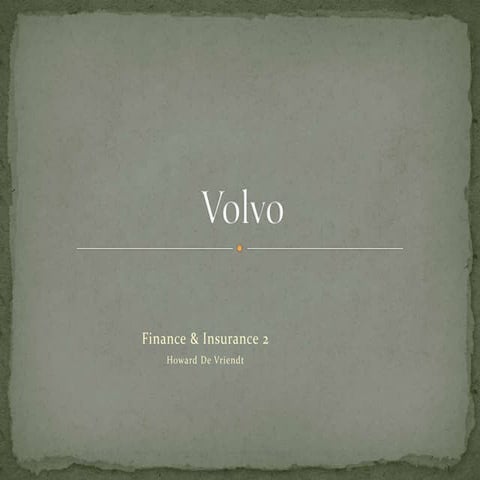 Presentation Volvo | PPTX