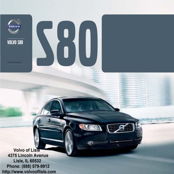 2013 Volvo S80 Brochure | Chicago Volvo Dealer | PDF