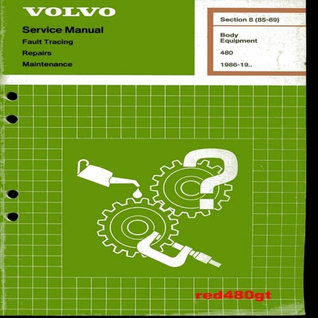 Volvo 480 service_manual_body_equipment | PDF
