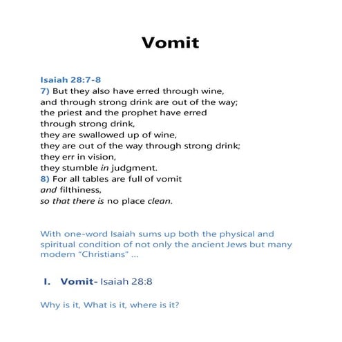 Vomit | DOCX