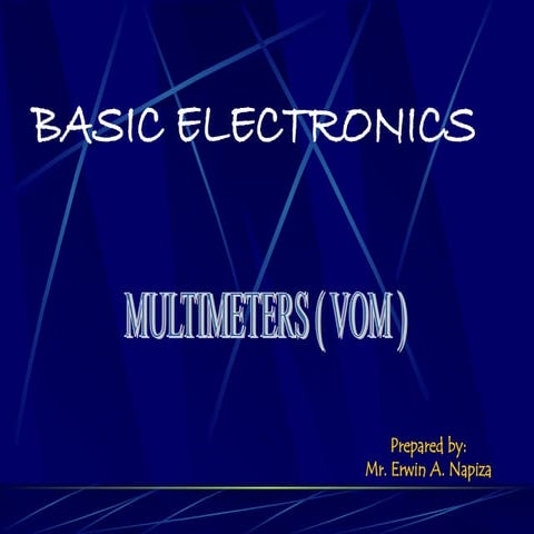 VOM NEW.ppt voltage, ogmmeter, meter,electric | PPT